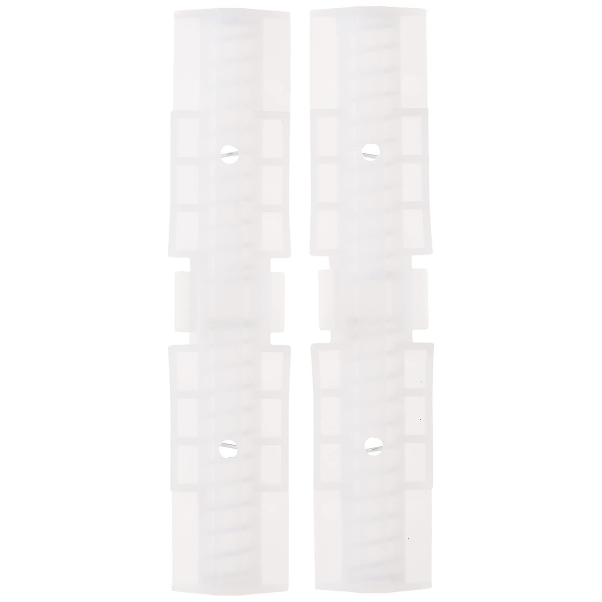 Prime-Line N 6539 7/8 In., White Nylon, Top Mount Bi-Fold Door Slide Guide, Acme (2 Pack)