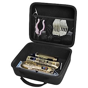 Case Compatible with Ufree/for EHJYO/for Suttik Trimmer for Men, Cordless Hair Clippers Travel Storage Holder for Professional T-Blade, Nose Hair, Beard Trimmer Set and Accessories - Bag Only