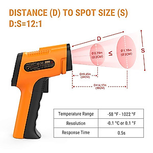 ThermoPro TP16 Cooking Thermometer+ThermoPro TP30 Digital Infrared Thermometer