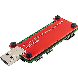 risingsaplings USB Type A Male Connector Dongle Expansion Breakout Board Module Kit for Raspberry Pi Zero/W