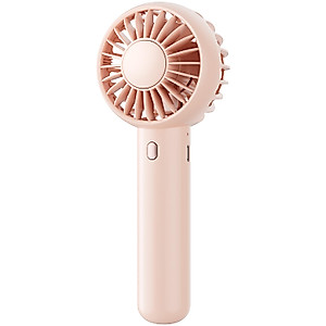 Gaiatop Mini Portable Fan, Dual Motors Powerful Handheld Fan, Cute Design 3 Speed Personal Small Desk Fan with Base, Lightweight Makeup USB Rechargeable Fan for Stylish Girl Women Men Indoor Outdoor