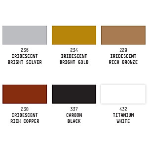 Liquitex Professional Acrylic Ink, 1-fl oz (30ml), Iridescent Color Set, Set of 6