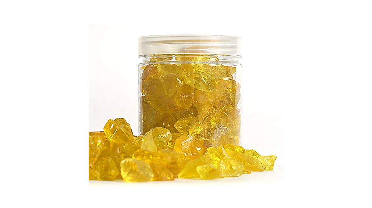 High Luster Yellow Fire Glass for Decoration & Gardens