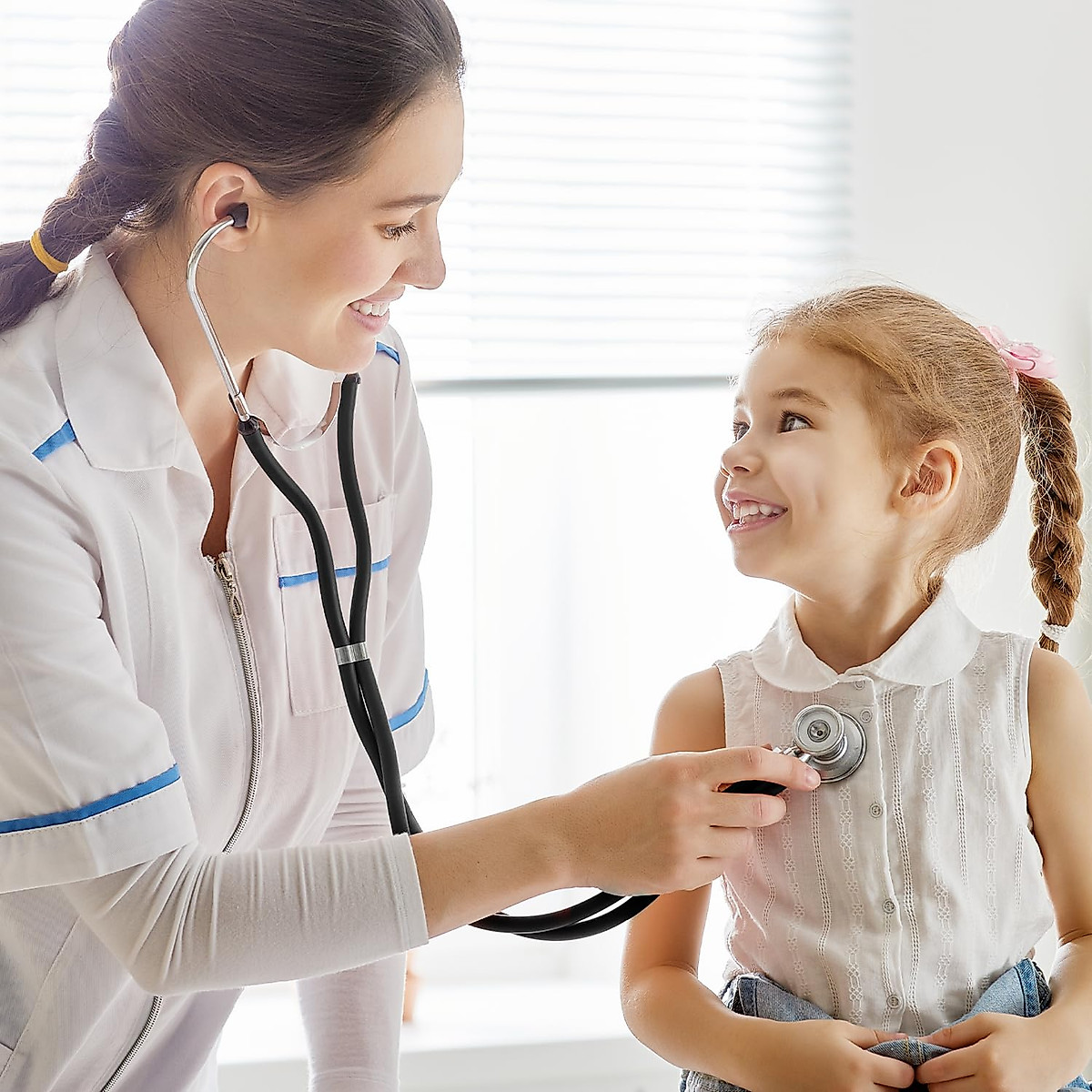 SCIAN Stethoscope Sprague Rappaport for Doctors, Nurses, Med Students, and Home Use, Multi-Functional Cardiology Stethoscope Dual Head with Adult, Pediatric, and Infant Convertible Bell