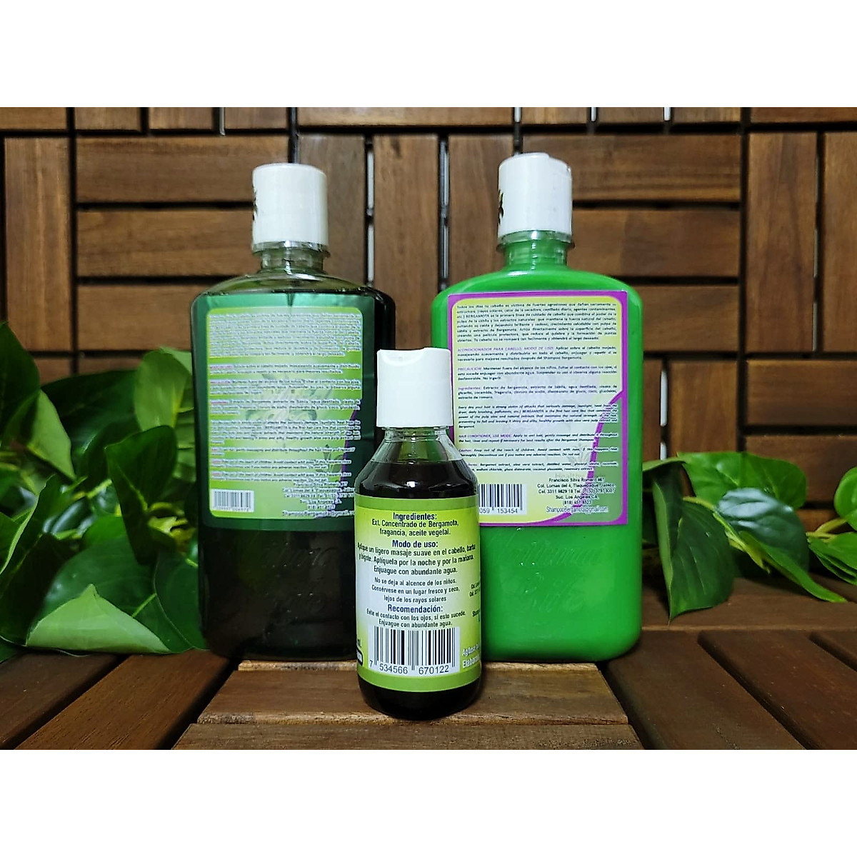 Organic Bergamot Shampoo + Conditioner & Oil ( 3 Pack ) Dist. by C&A Naturistics