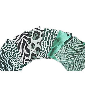 Soimoi Precut 5-inch Animal Skin Prints Cotton Fabric Bundle Quilting Squares Charm Pack DIY Patchwork Sewing Craft