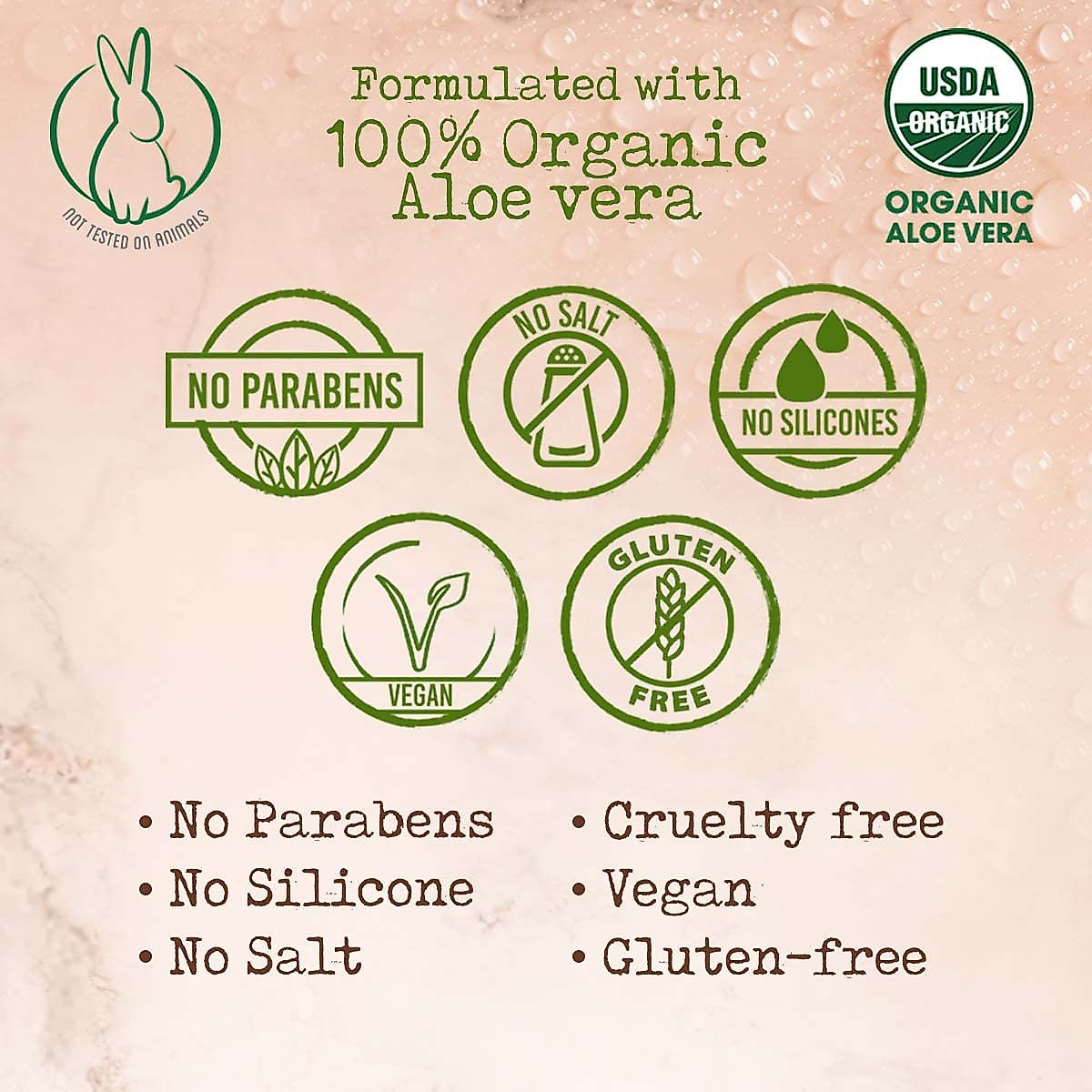 Naturaloe - Glow & Hydration Shampoo - 100% Vegan Formula Infused with 60% Aloe Vera Gel, EcoFriendly, Cruelty Free, No Parabens, No Silicones - 12 fl oz