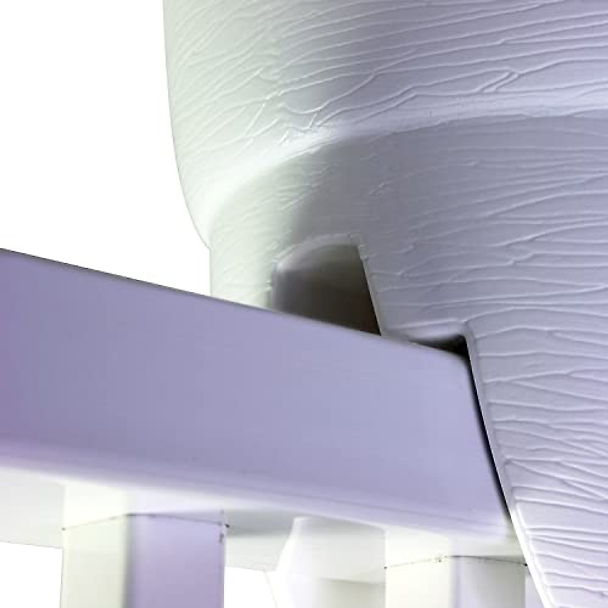 Bloomers Railing Planter with Drainage Holes – 24" Weatherproof Resin Planter – White