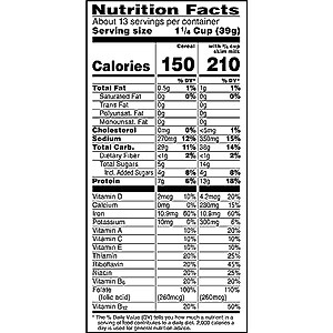 Kellogg's Special K, Breakfast Cereal, Original, Made with Folic Acid, B Vitamins, and Iron, Value Size, 18oz Box(Pack of 6)