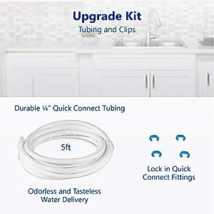 Filter Upgrade Kit for Reverse Osmosis and Under Sink Water Filtration System – Add a New Filtration Stage to Your System – Includes Adapters for ¼” Threaded and Quick Connect Filters – Express Water