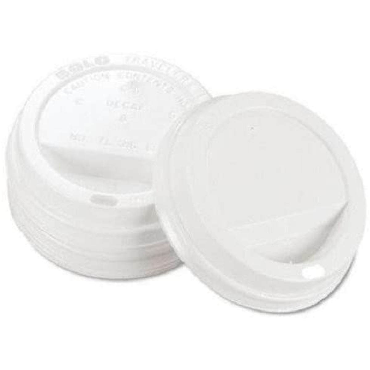 SOLO TLP316-0007 White Traveler Lid for SSP and Bare Paper Hot Cup - 2 Packs of 100 (200 Lids Total)