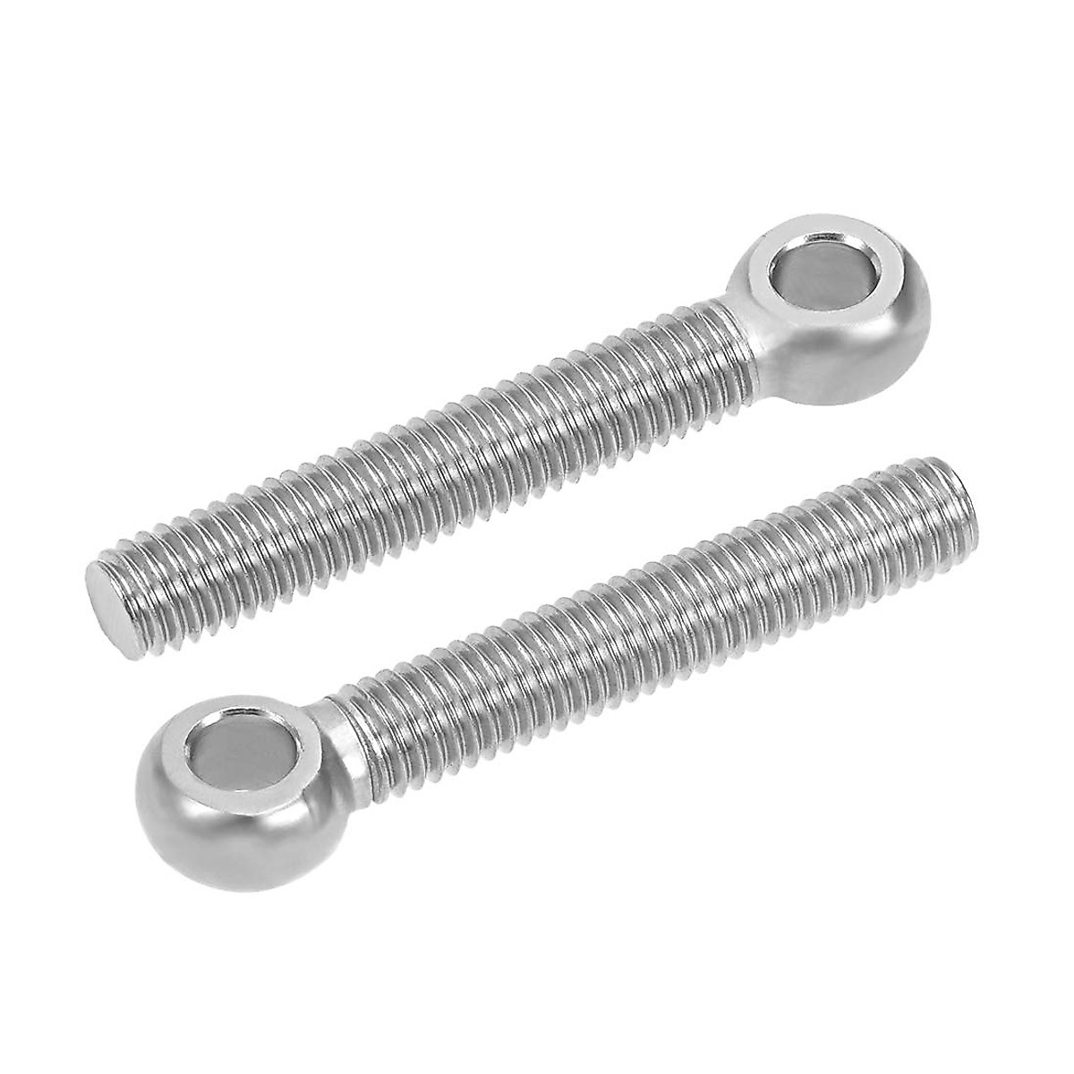 uxcell M8 x 50mm 304 Stainless Steel Machine Shoulder Lift Eye Bolt Rigging 5pcs