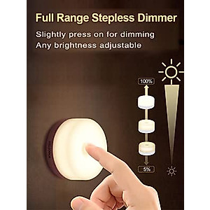 S SELDORAUK Touch Night Lights for Kids with Dimming Function, Rechargeable Baby Nursery Night Light, Dimmable Bedside Lamp for Breastfeeding and Sleep (Warm White, 1Pack)