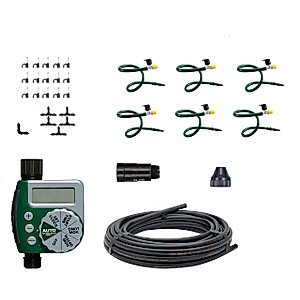 Orbit 56318 Hanging Basket Flex-Mist Watering Kit with Hose-End Timer