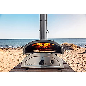 Ooni Fyra 12 Hard Wood Pellet Fired Outdoor Pizza Oven + Ooni 12" Pizza Peel + Ooni Infrared Thermometer - Outdoor Kitchen Pizza Making Oven Bundle
