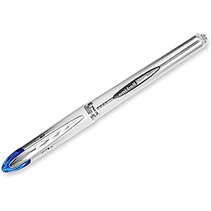 Uni-Ball Vision Elite Stick Rollerball Pen, 0.8mm, Bold Point, Blue Ink, 12-Count