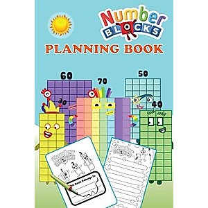 Numberblocks Planning Book: Children's Activity Book: A Daily To Do List Notebook for Kids, Journal/notebook, Perfect For Journaling, Writing,... Gift ... For Kids, Grid Notebook - ( 110 Pages)