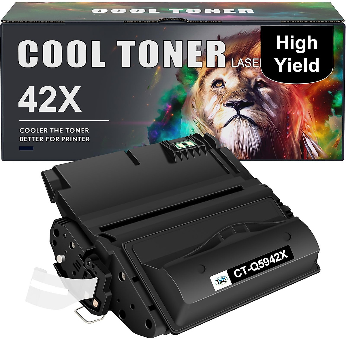 Cool Toner Compatible Toner Cartridge Replacement for HP 42X Q5942X Q1338A Q5942 for HP LaserJet 4250TN 4250N 4250DTN 4350N 4350TN 4350DTN Printer-1PK