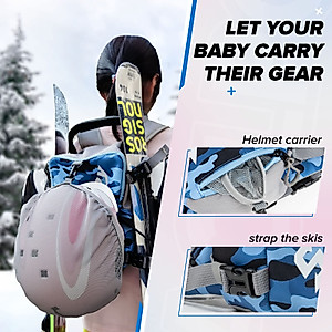 Ski Harness for Kids, Kids Ski Harness Strap with Retractable Leashes, Toddler Skis Kids Snowboard Teach Speed Control