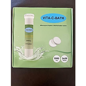 Vitabath Vita-c-bath Effervescent Vitamin C Dechlorination, 1000 mg, 100 Tablets
