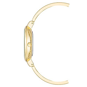 Anne Klein Women's Japanese Quartz Dress Watch with Metal Strap, Gold, 4.5 (Model: AK/1470WTST)