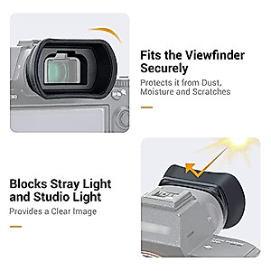 Soft Silicon Camera Viewfinder Eyecup Eyepiece Eyeshade for Sony A7RIV A7RIII A7III A7SII A7RII A7II A7S A7R A7 A9II A9 A58 A99II Eye Cup Protector Replaces Sony FDA-EP18 FDA-EP16 FDA-EP15