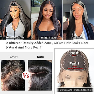 250 Density 30 Inch Lace Front Wig Human Hair,13x4 HD Lace Frontal Wigs Human Hair Pre Plucked with Baby Hair Glueless Straight Lace Front Wigs Human Hair For Black Women