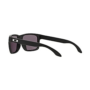 Oakley Holbrook Sunglasses, Matte Black Frame/Warm Grey Lens, One Size