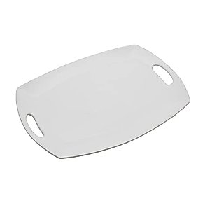 Everyday White Handled Serving Platter, 17-Inch