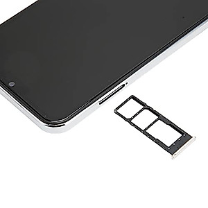 Cell Phone, 6.53 Inch Full Screen Mobile Phone 100‑240V Dual SIM Dual Standby RAM 8GB ROM 64GB for Android 12 for Study (US Plug)