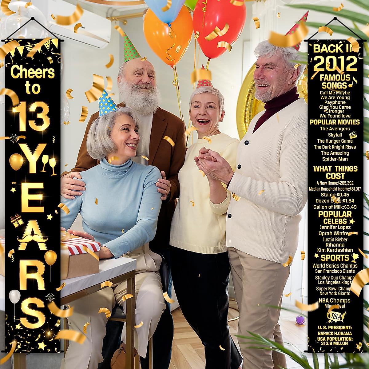 70th Birthday Party Anniversary Decorations Cheers to 70 Years Banner Party Decorations Welcome Porch Sign for Years Birthday Supplies (70th-1953)