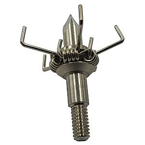 e5e10 12PK Archery Judo Broadheads Points Tips 100Grain Paw Point Arrowheads for Hunting Small Animals (Sharphead)