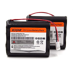 YUTSUJO (2-Pack) 11.1V 2600mAh Li-ion Battery Pack 18650 * 3 Cell with 2 Pin MTA-100 Connectors