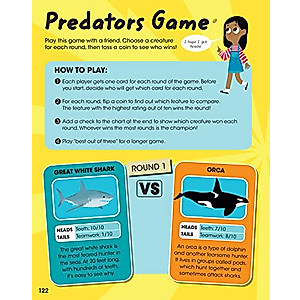 Shark Facts & Activity Book For Kids 5-9: Activities and Information on Hammerhead, Tiger, Great White, Whale Sharks and more with Coloring, Mazes, Experiments (Gold Stars Series)