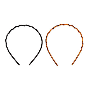 Scunci Effortless Beauty Headbands, 1-Inch Wide, 2-Count (1-Pack)