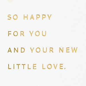 Hallmark Signature Baby Shower Card for New Parents (Shower of Wishes) Welcome New Baby, Congratulations