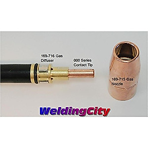 WeldingCity MIG Welding Gun Torch Stinger Package 150Amp 12-ft Replacement for Miller Millermatic M-150/M-15 (249040)