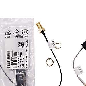 BestParts New WiFi Antenna Cable Kit Replacement for Lenovo ThinkCentre M730Q M930Q M90Q M80Q M70Q M75Q-2 P3 P340 P350 P360 Tiny6 Tiny7 Tiny8 04X2735