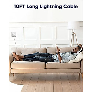 iPhone Charger [MFi Certified], LUOSIKE 2 X 10FT iPhone Charger Cord Long Charging Cable + 2-Pack Dual USB Wall Charger Block Cube Adapter Plug for iPhone 13 12 Pro Max 11 XS XR X 8 7 6 Plus SE, iPad
