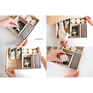 Baby Keepsake Box Wooden | Baby Shower Keepsake Box for Girl or Boy | Newborn Baby Box | Milestone Box Organizer | Baby Treasure Box for Moms and Dads