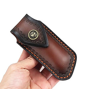 BOGEEL Leather Holsters Folding Pouches Leather Sheath Leather Holsters for Collectors Enthusiasts