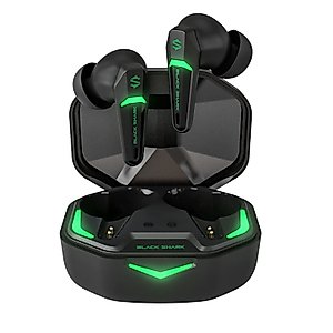 Black Shark Bluetooth Earbuds Wireless with 45ms Ultra-Low Latency, Gaming 5.2, Dual Modes, 10mm Driver, 35H Play Time, IPX4 Waterproof, Built-in Mic - Lucifer T1