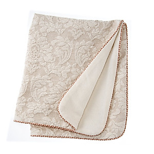 Crib Bedding Maddie Set by Glenna Jean | Baby Girl Nursery + Hand Crafted with Premium Quality Fabrics | Includes Quilt, Sheet and Bed Skirt with Pink and Ivory Accents