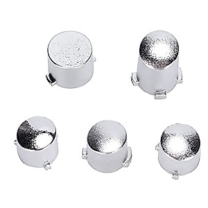 Full Game Controller Plating Button Set, Game Handle Accessories Compatible Beautiful Appearance for Series X(Silver Plating)