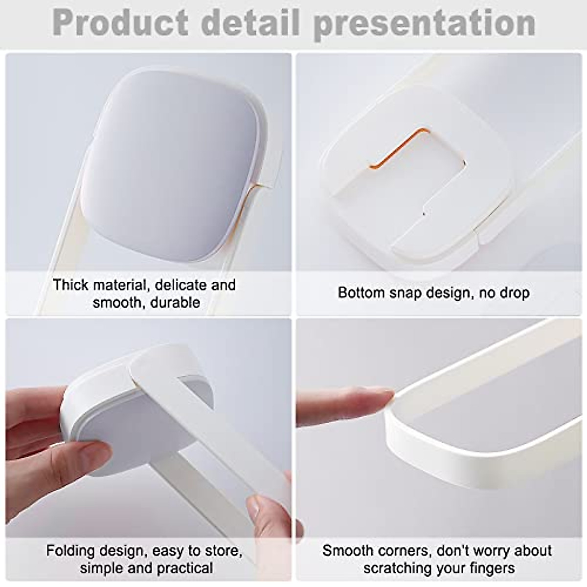 Pack of 2 Clothes Hanger Organizer Stacker Foldable Hanger Holder Rack Wall Mounted/Adhesive for Laundry Room Space Saving