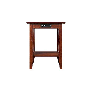 AFI Lexi Printer Stand with Charging Station, Walnut AH10254