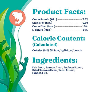 Solid Gold Lickable Cat Treats - Salmon SeaMeal Squeeze Squeezable Cat Treats for Indoor Cats 30 Pack - Made with Fiber-Rich Seaweed for Digestive Health for Immune Support - 3 oz / 30 Count