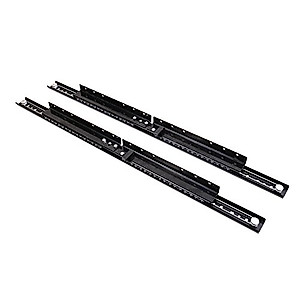 ECLV 33 1/2'' Table Leaf Sliding Brackets Dining Table Extender Brackets Coffee Table Slides,Computer Desk Extender,Black
