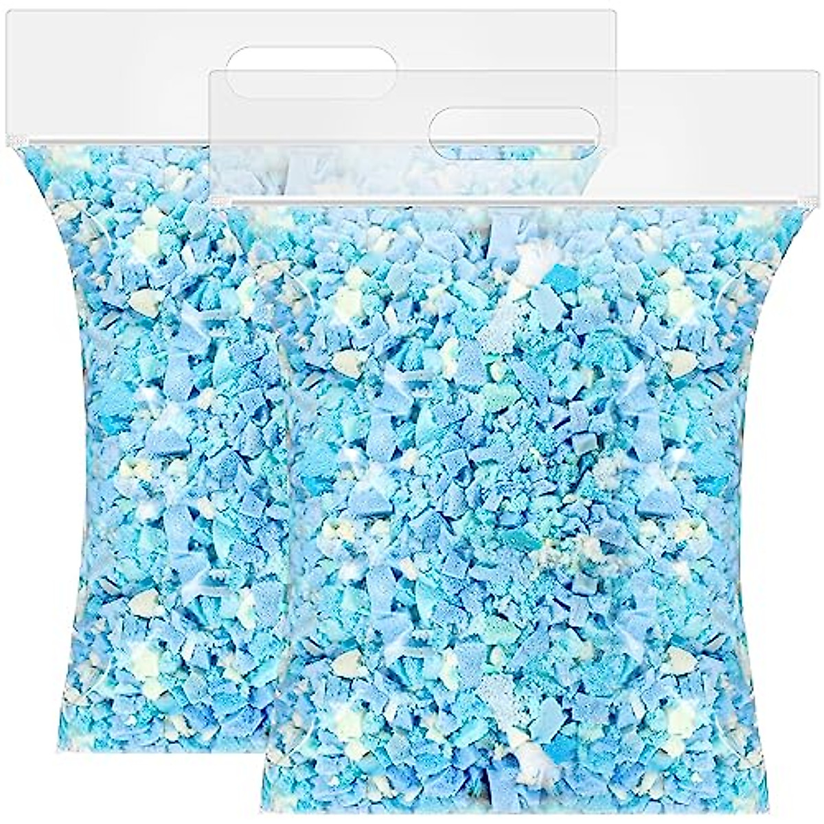 Frienda 10lbs Shredded Memory Foam Filling Multi Color Filler Foam Refill Soft Bean Bag Filler Pillow Stuffing for Pillow Cushion Dog Bed Chairs Arts Crafts Beanbag Sofa
