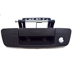 PT Auto Warehouse CH-3505A-T1 - Tailgate Handle, Textured Black - with Keyhole, without Camera Hole
